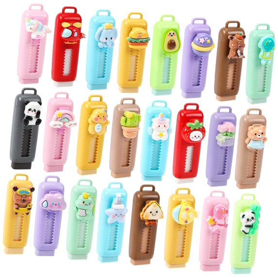 Hyjoy 24 Pack Retractable Pencil Erasers Bulk Erasers for Teacher Class ...