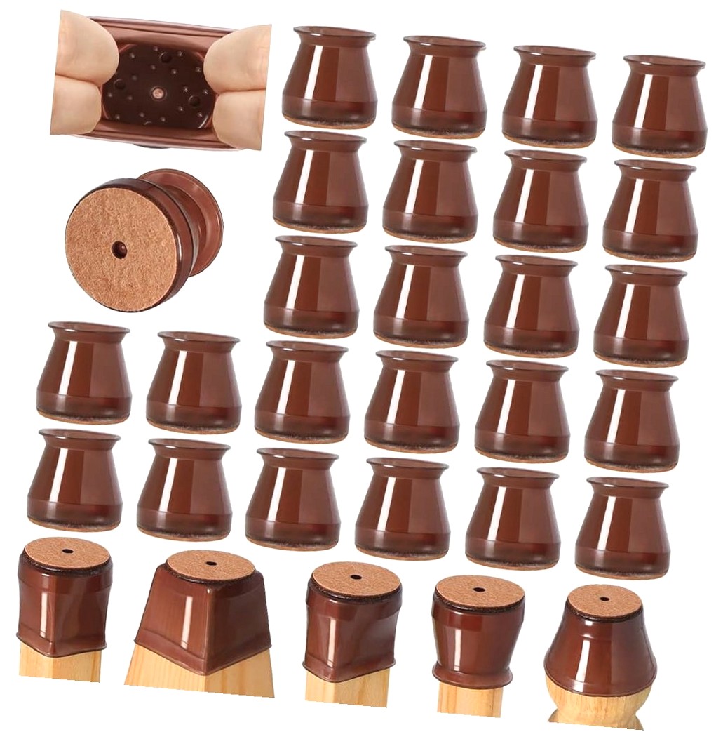 Hyjoy 24 Pcs Chair Leg Floor Protectors for Hardwood Floors Covers for ...