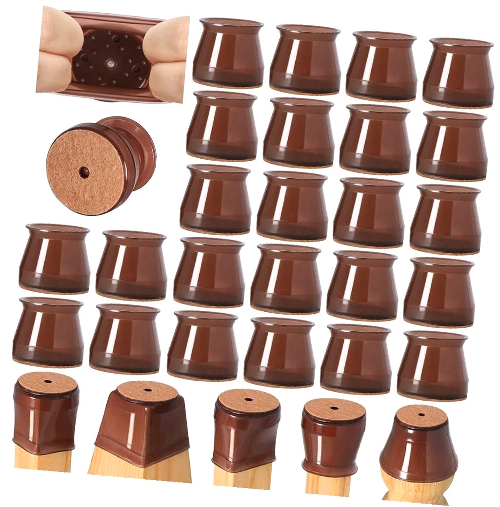 Hyjoy 24 Pcs Chair Leg Floor Protectors for Hardwood Floors, Covers to ...