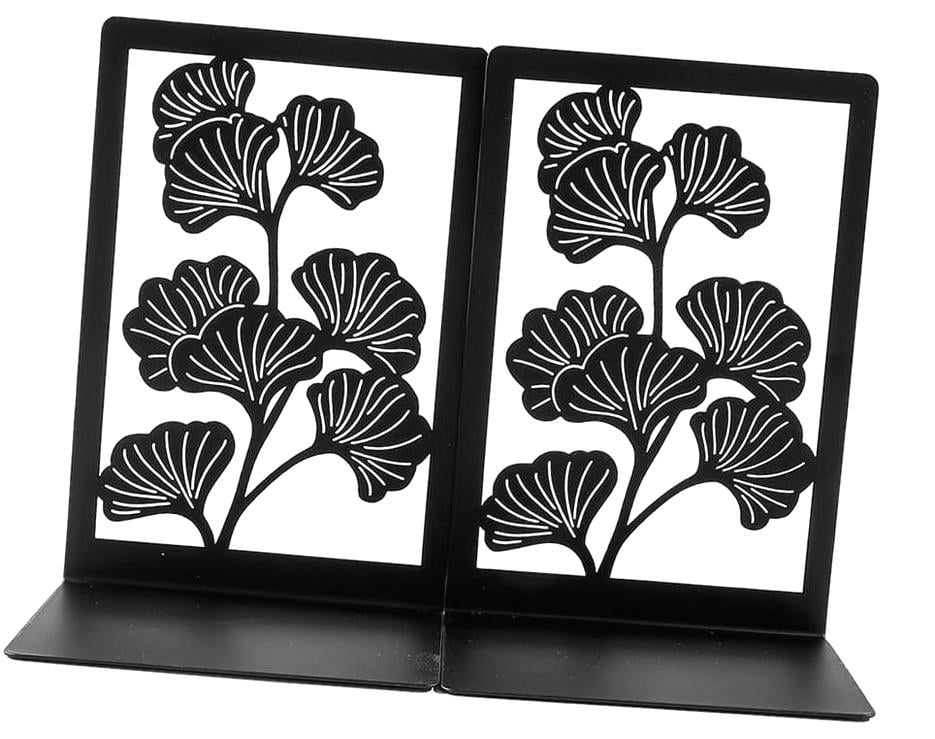 Hyjoy 2Pcs Ginkgo Leaf Metal Bookend Set for Bibliophiles - Charm ...