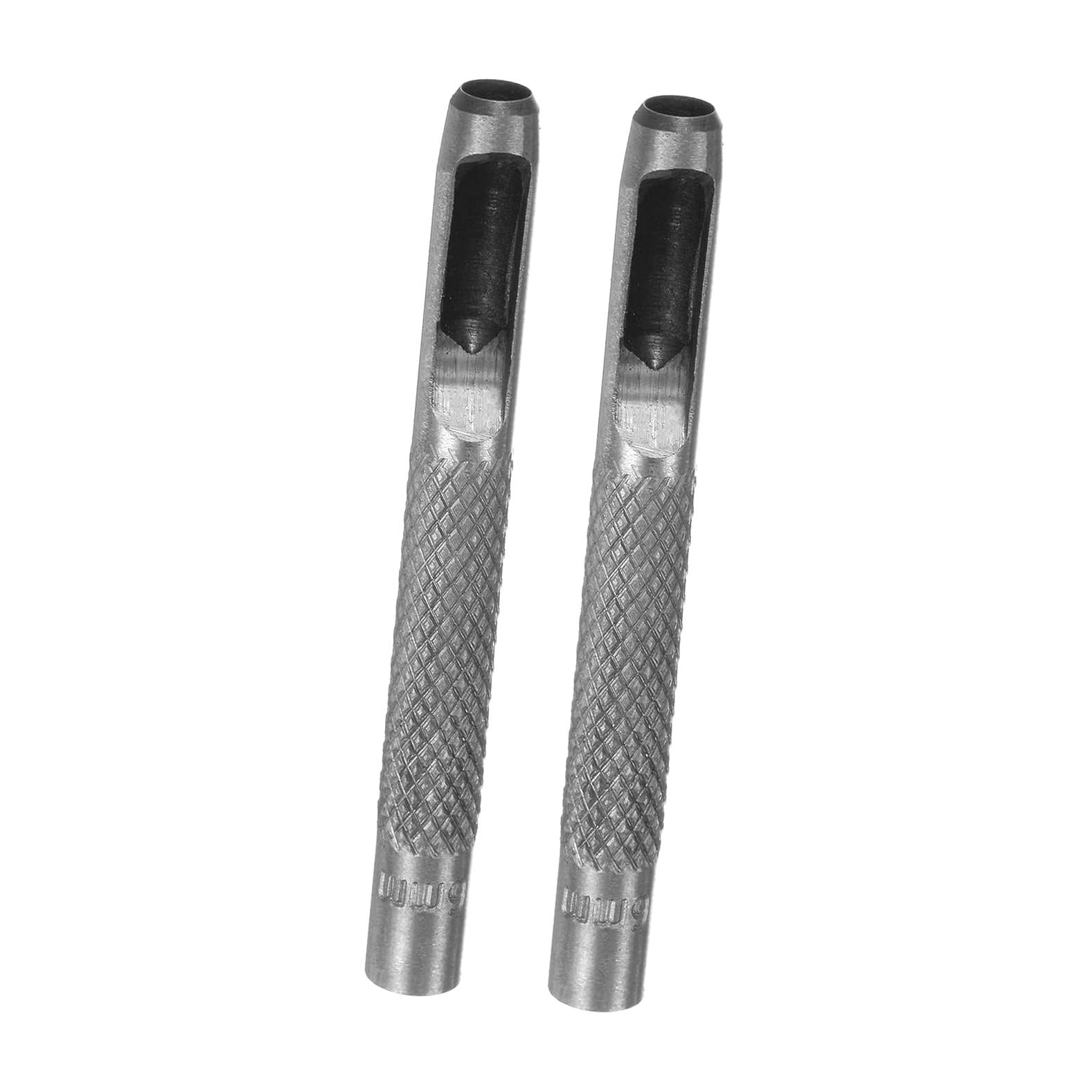 Hyjoy 2Pcs Leather Hole Set 6mm Carbon Steel Hollow Round Hole Set ...