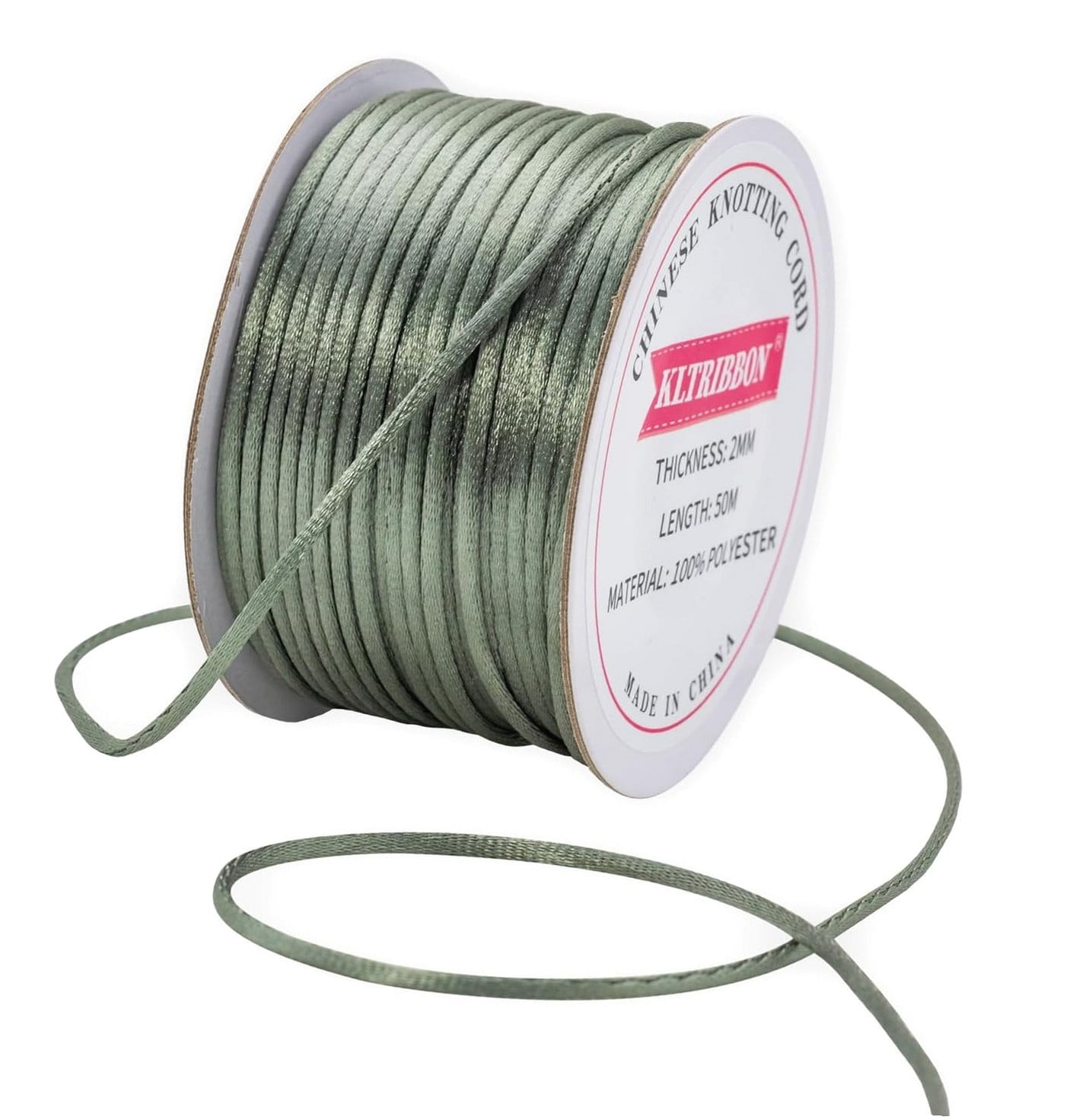 Hyjoy 2mm Satin Rattail Cord Metal Grey for Jewelry Making Bracelet ...