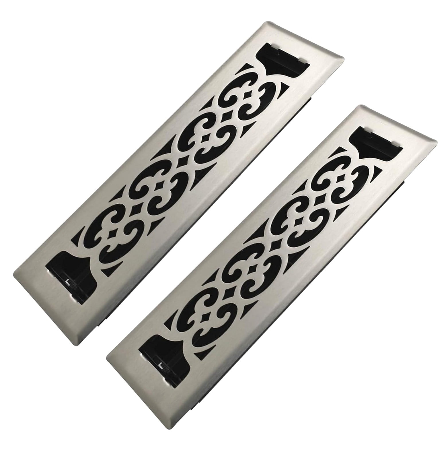 Hyjoy 2x10 Inches 2 Pack Walkable Floor Register Air Supply Lever Floor ...