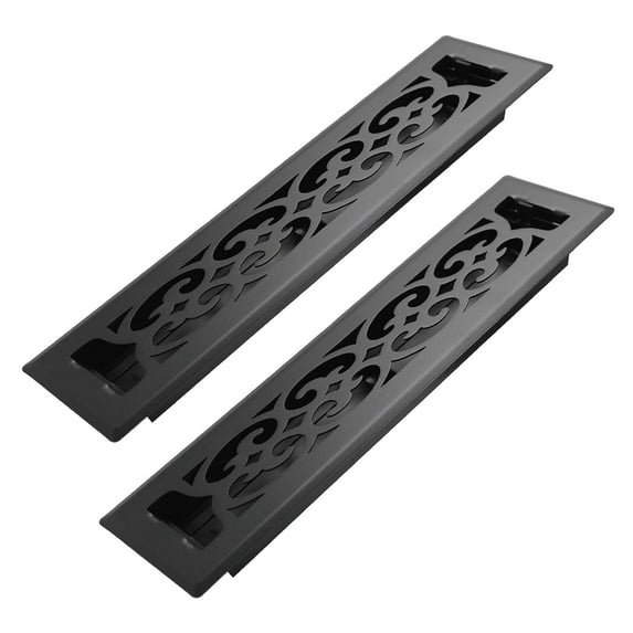 Hyjoy 2x12 Inches 2 Pack Walkable Floor Register with Air Supply Lever ...