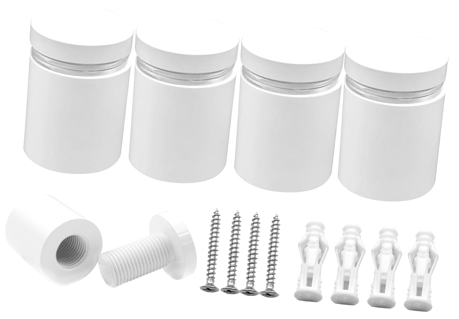 Hyjoy 3/4” 3/4” Inch Aluminum Sign Standoff Screws for Acrylic ...