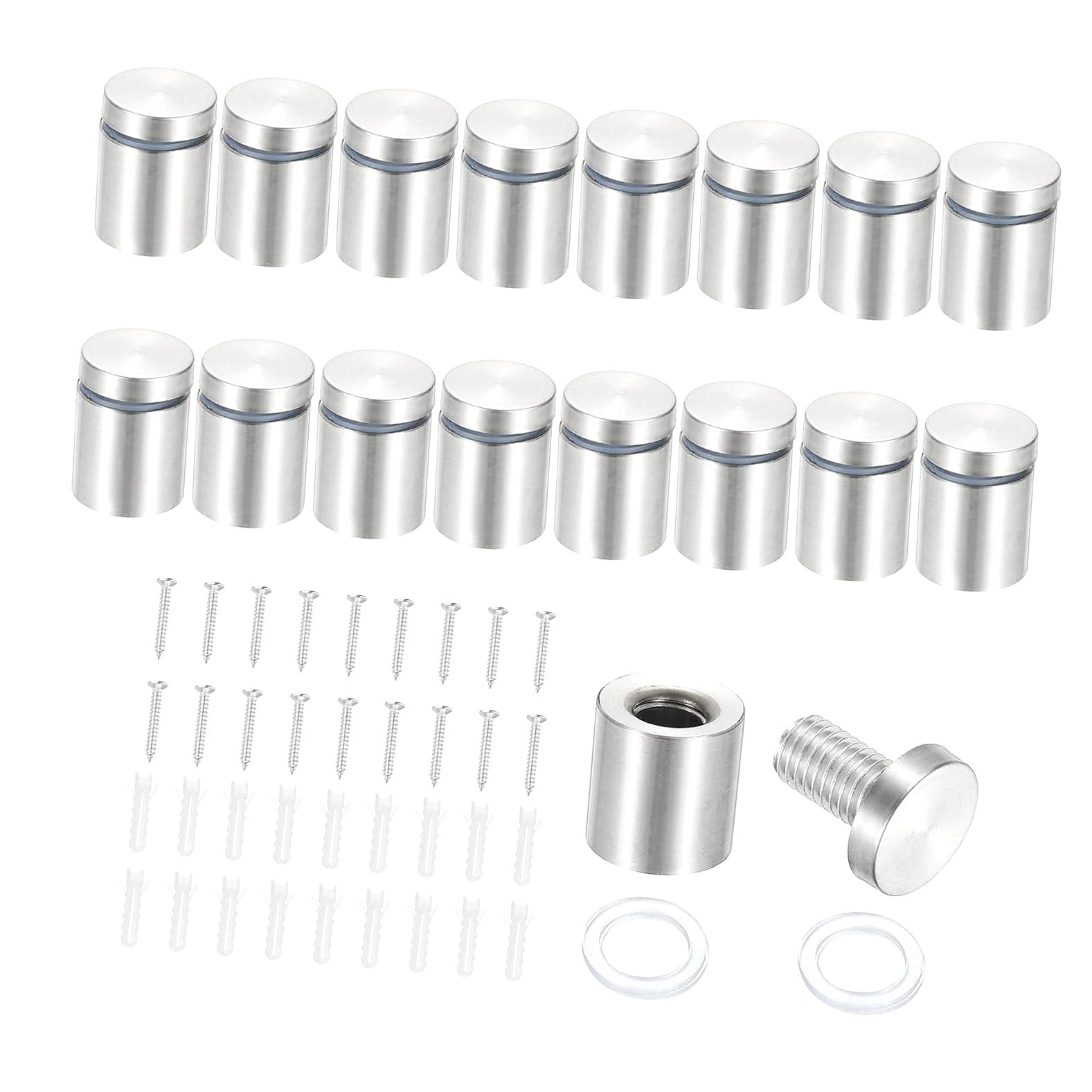 Hyjoy 3/4x1" Standoff Screws, 16 Pack Steel Stand Off Wall Mounts Wall ...