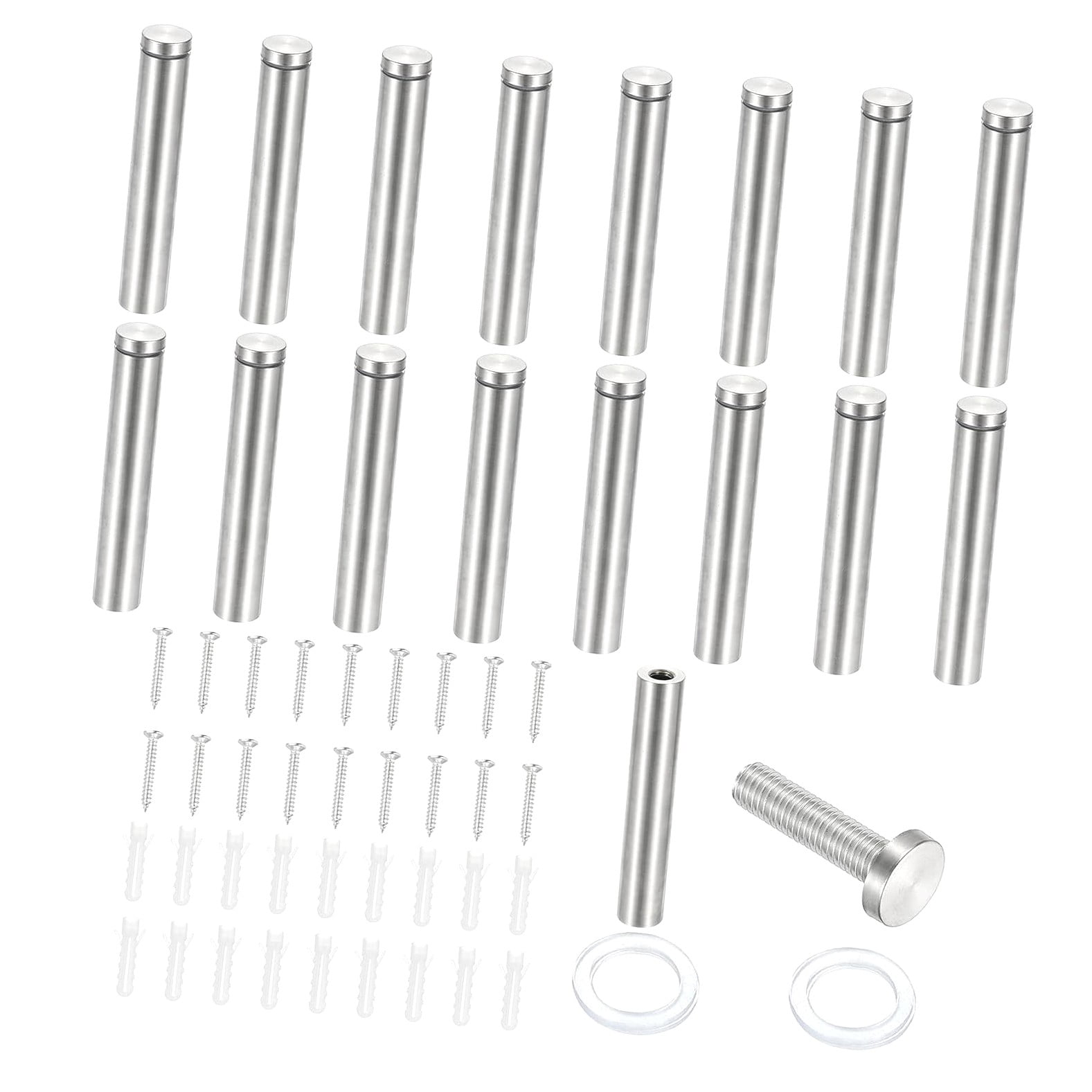 Hyjoy 3/4x5.9" Standoff Screws, 16 Pack Steel Stand Off Wall Mounts ...