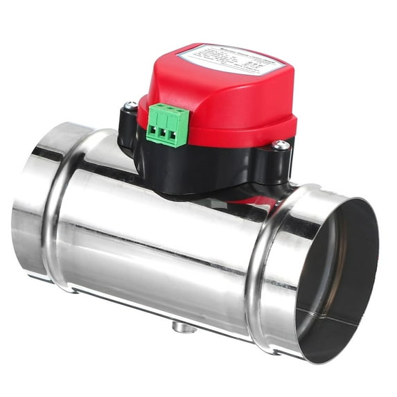 Hyjoy 3" Duct Damper, Steel Motorized HVAC Volume Dampers Airflow ...