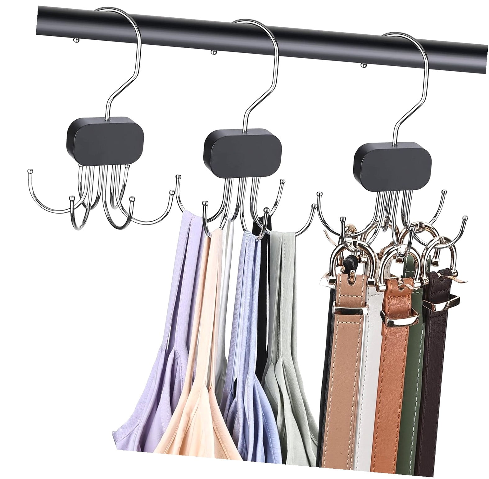 Hyjoy 3 Pack Top Hangers, 2025 Upgraded Hanger for Closet Organizer ...