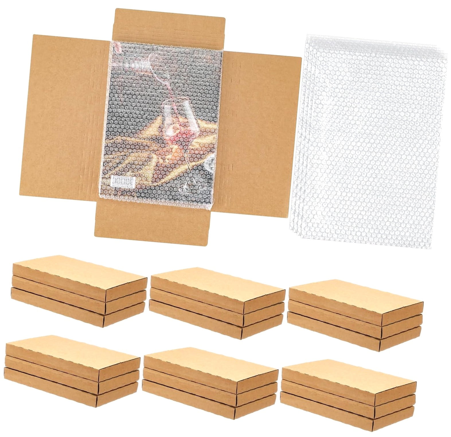Hyjoy 30 Pack Corrugated Comic Book Mailers with 30 Bags, Comic Book ...