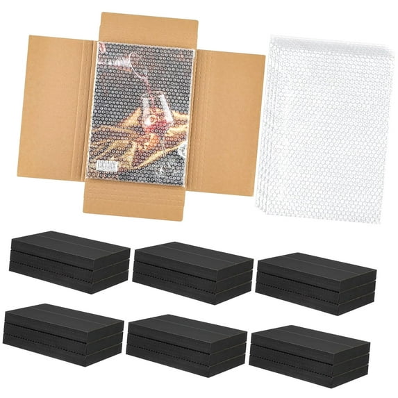 Hyjoy 30 Pack Corrugated Comic Book Mailers with 30 Bags, Comic Book ...