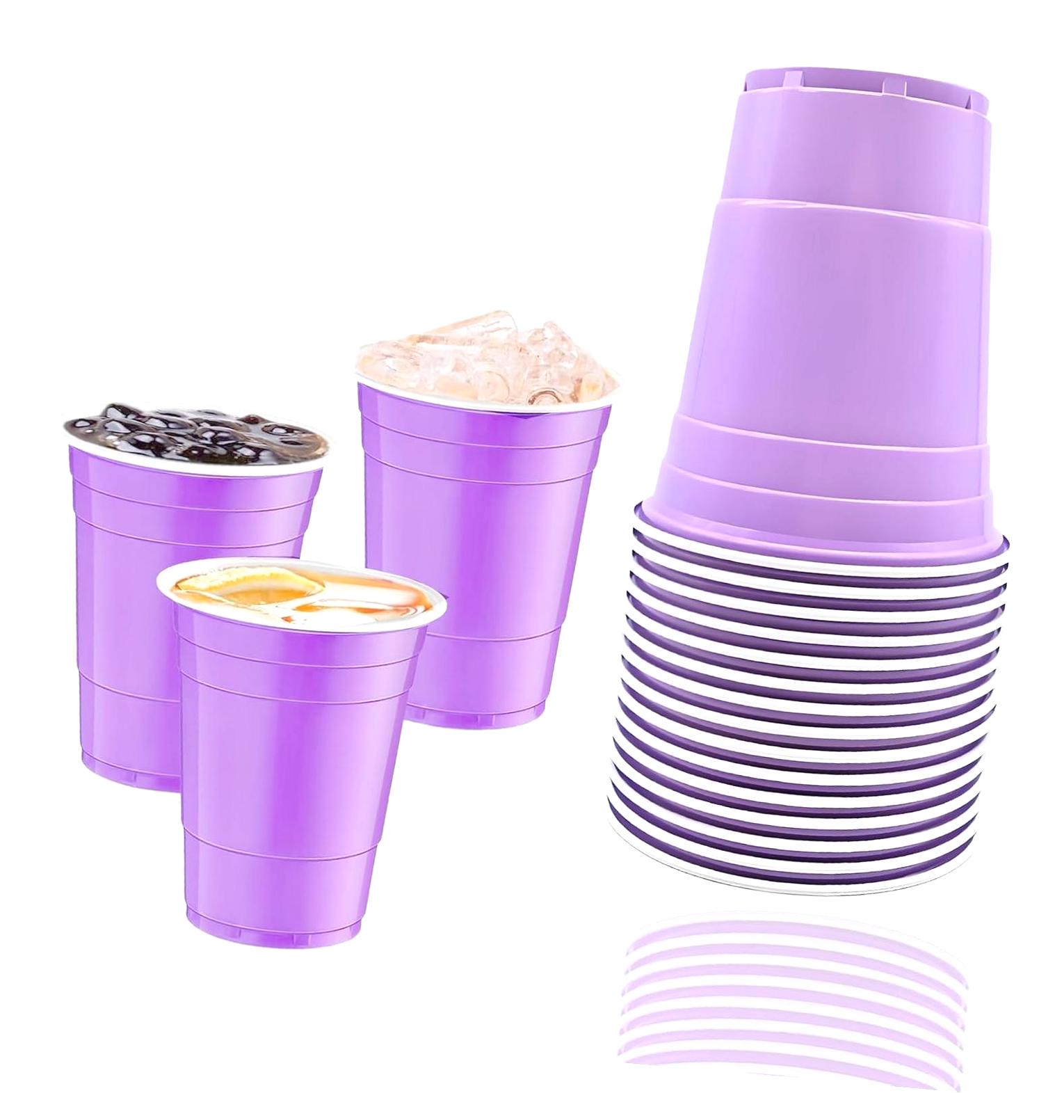 Hyjoy 30-Piece 16 oz Plastic Drinking Glasses Bulk for Graduation ...
