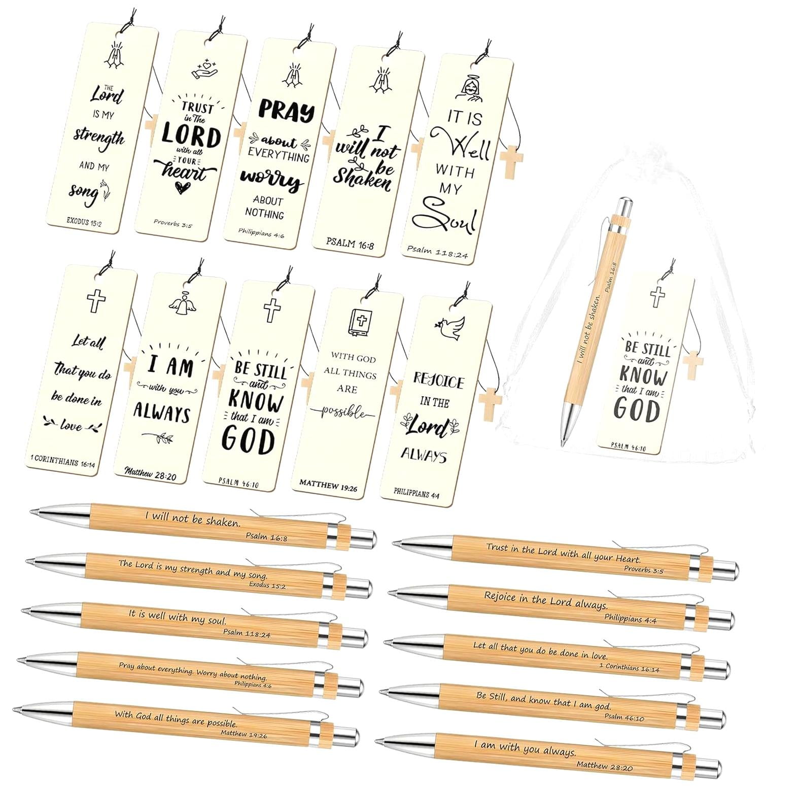 Hyjoy 30 Sets Father's Day Bulk for Church Christian Bible Verse and ...