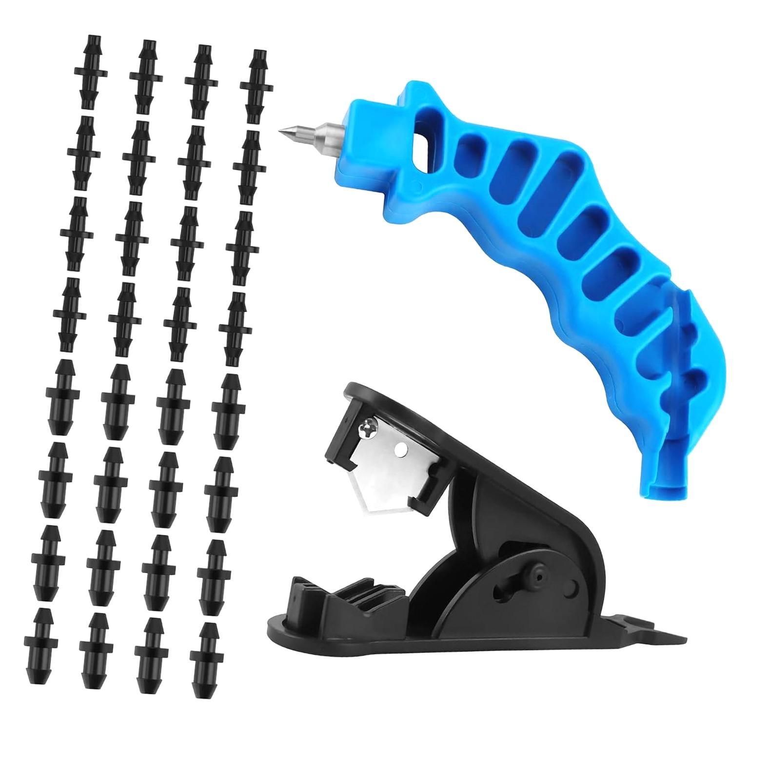 Hyjoy 34Pcs Drip Irrigation Tube Hole Cutter Set, 2-in-One Drip Tube ...