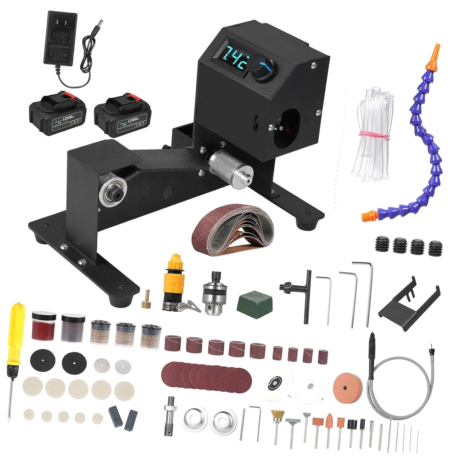 Hyjoy 350W Wet And Dry Belt Sander Belt Sander Electric Grinder with ...