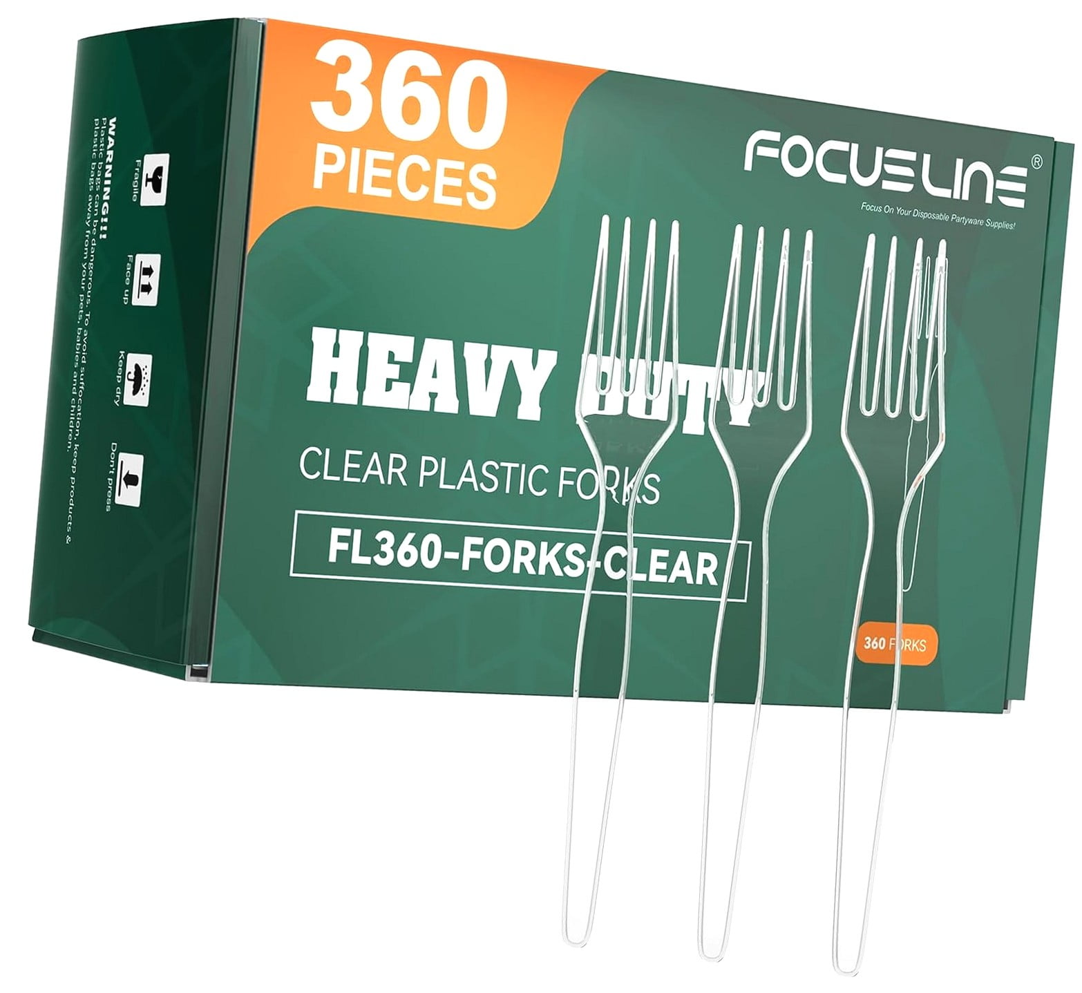 Hyjoy 360 Count Clear Plastic , Spoons and in Bulk, Appropriate for ...