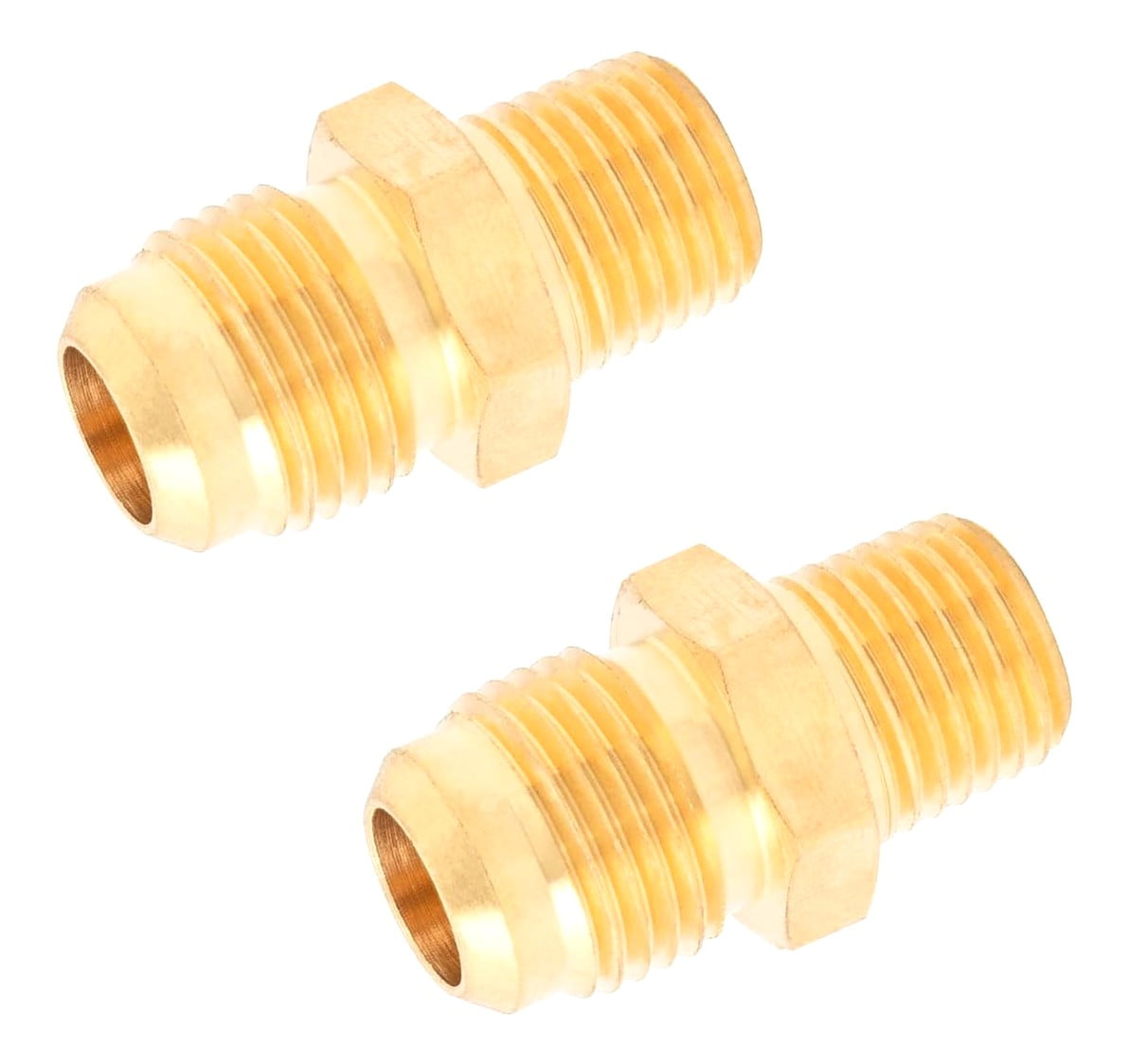 Hyjoy 4-Pack 3/8'' Flare 3/8 Inch Male NPT Tube Fittings, Half-Union ...