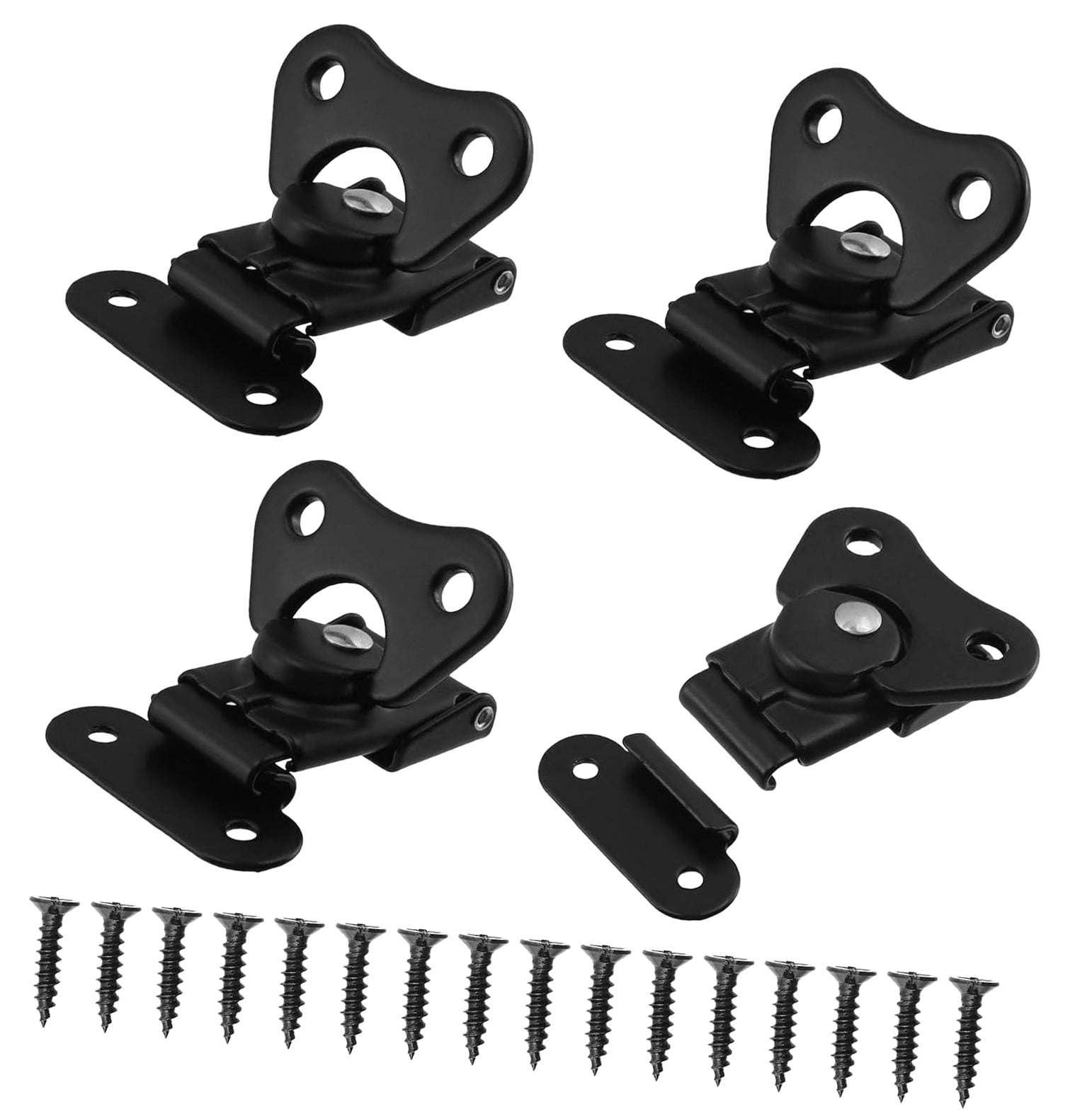 Hyjoy 4-Pack Loaded and Metal Toggle Hasp Box Chest Closure with Screws ...