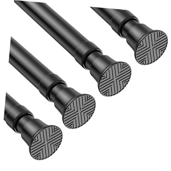 Hyjoy 4-Pack Tension Curtain Rods 23 to 46 Inch, Small Tension Rod ...