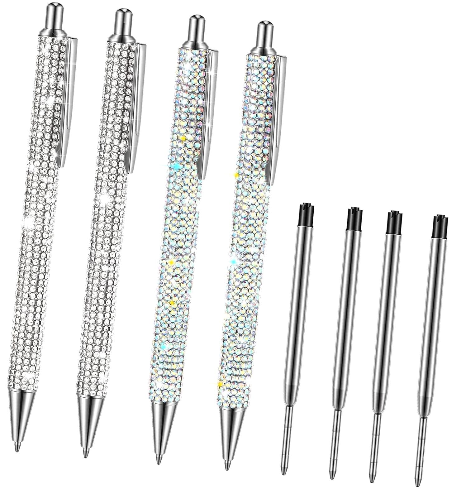 Hyjoy 4 Pcs Bling Rhinestone Sparkly for Women Diamond Ink Crystal ...