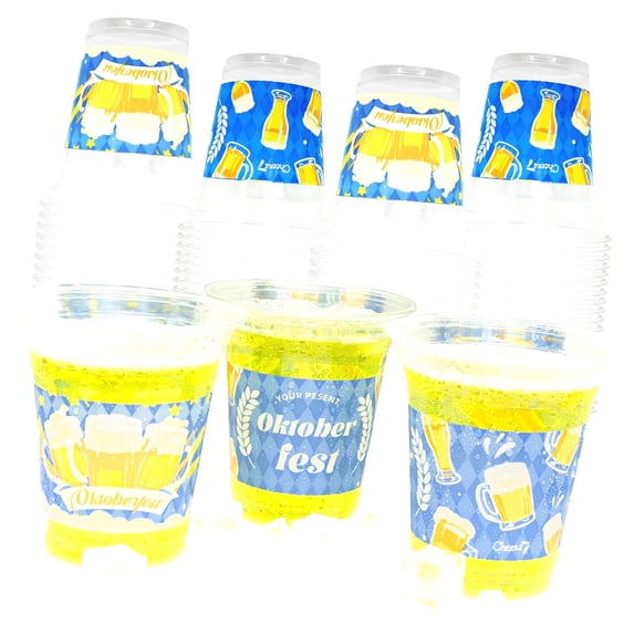Hyjoy 40 Pack 14 OZ Oktoberfest Decorations Bavarian Theme Cups ...