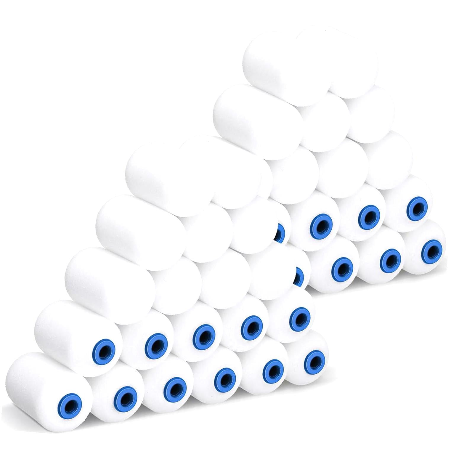 Hyjoy 40 Pcs 2 Inch Foam Paint Rollers Mini Paint Roller Covers High ...