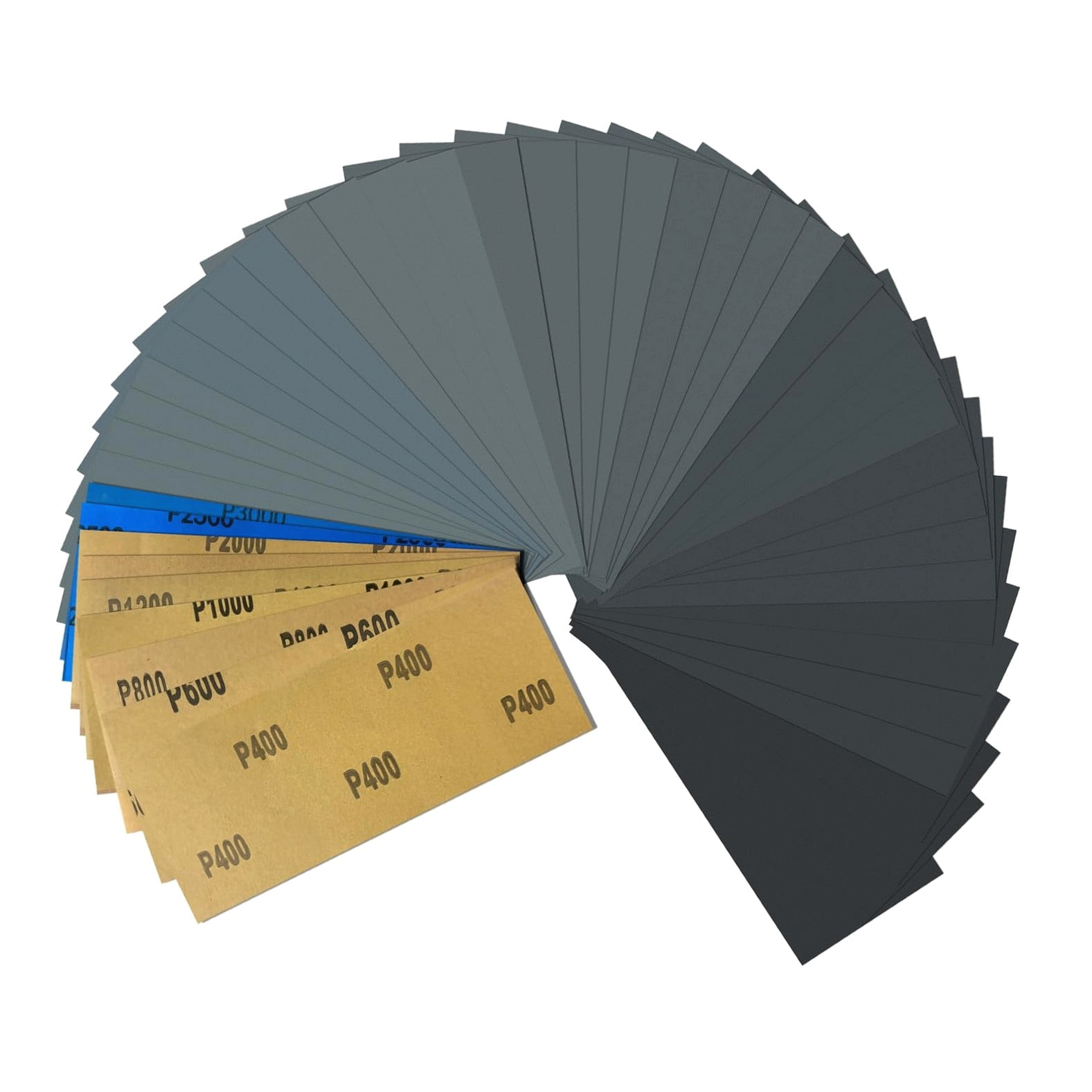 Hyjoy 45PCS Sand Paper, Sandpaper , Mixed for Wood Furniture Metal and ...