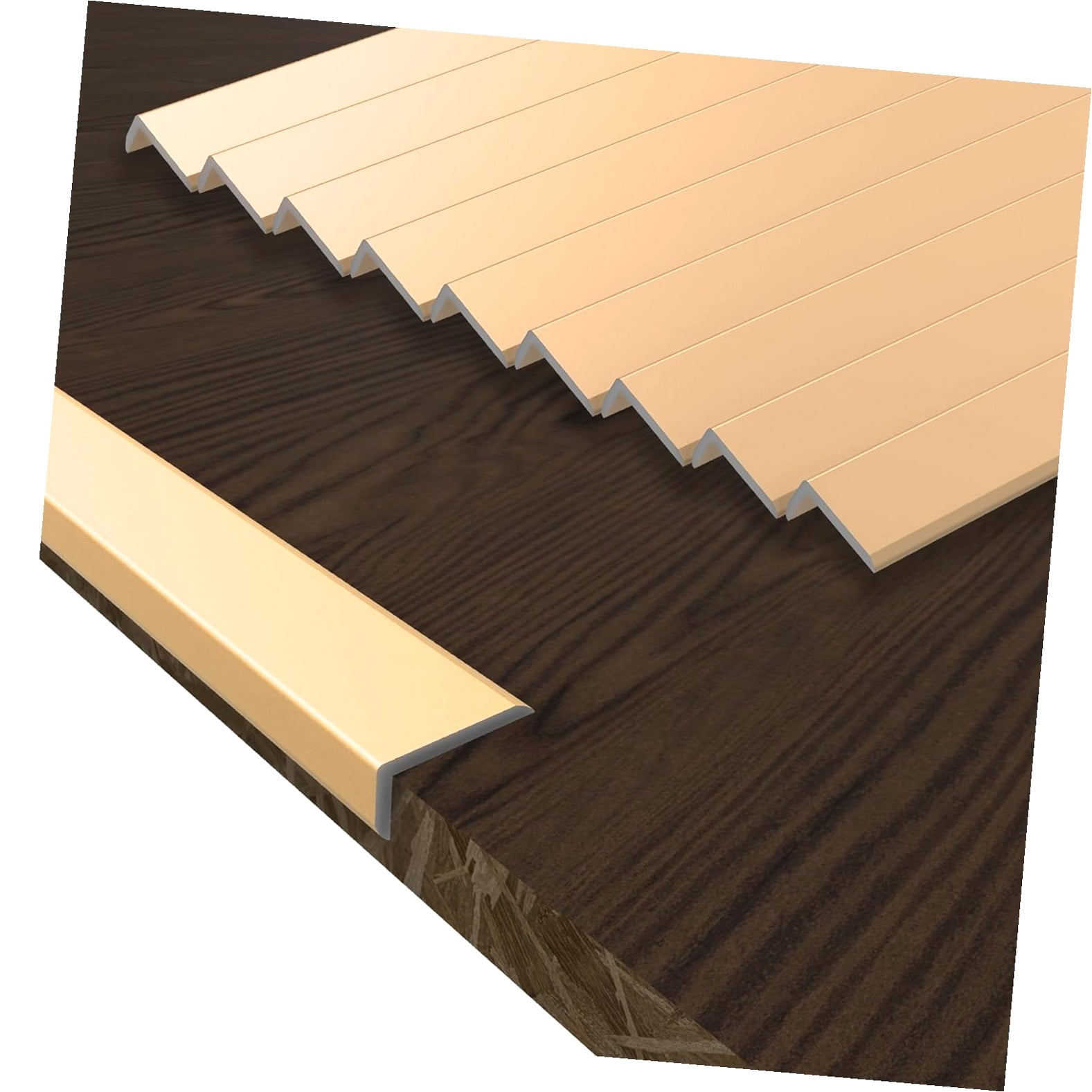 Hyjoy 48 Inch and Stick Aluminum Tile , Kitchen Edge, Tile Liner, Tile ...