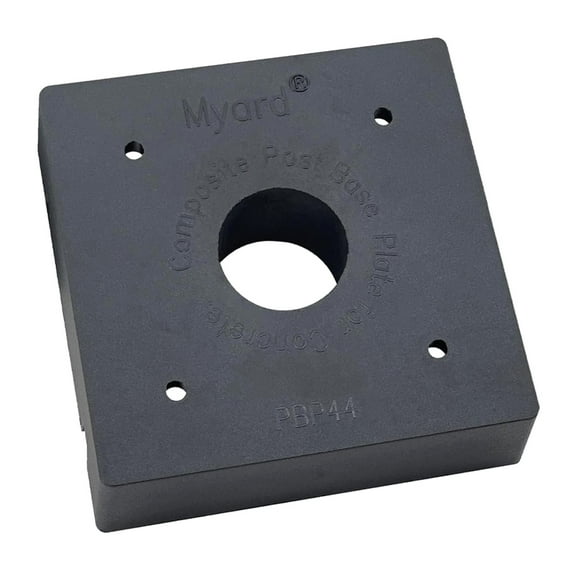 Hyjoy 4x4 Post Base Plate for Wood Post, 1-inch Stand-Off Wood to ...