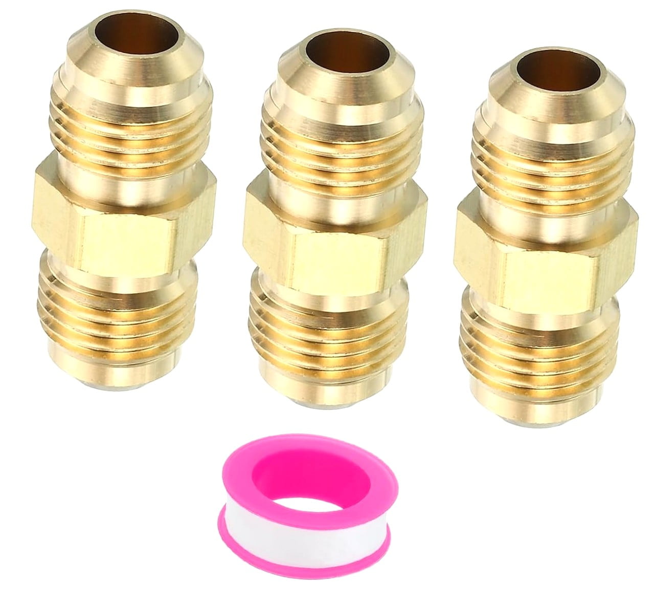 Hyjoy 5/16 Inch Male Flare 5/16 Inch Male Flare Connector, 2Pcs SAE 45 ...