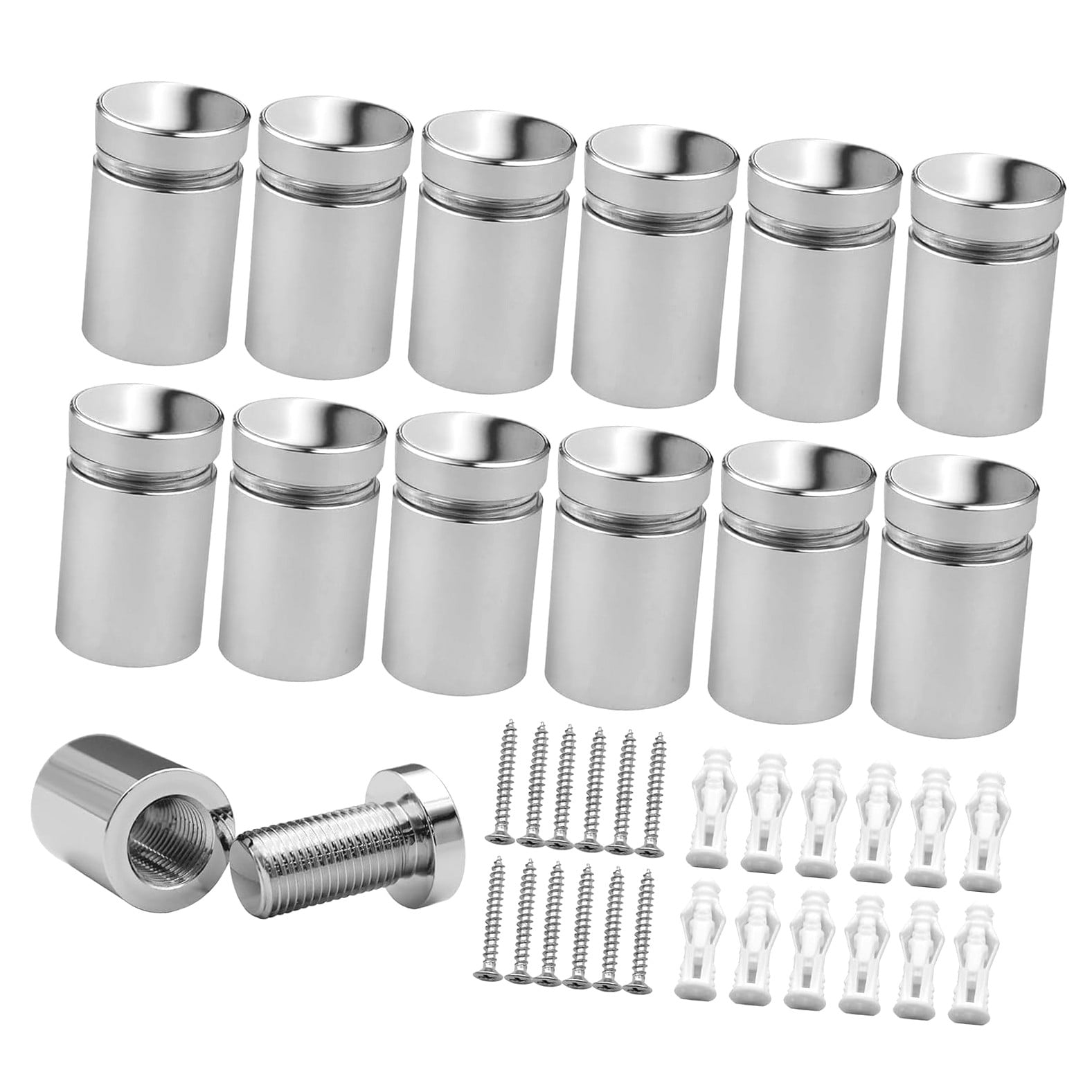 Hyjoy 5/8” 3/4” Inch 12PCS Aluminum Sign Standoff Screws for Acrylic ...