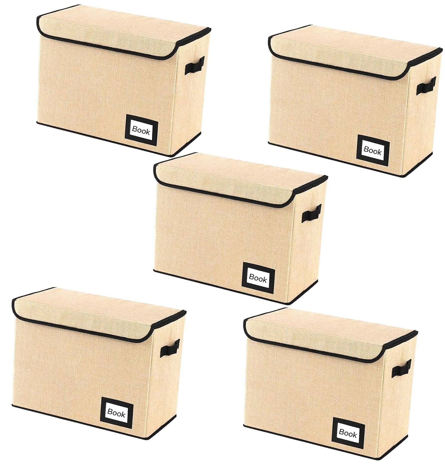 Hyjoy 5 Pack Comic Book Storage Boxes, 15.8" 7.8" 11.8", Collapsible ...