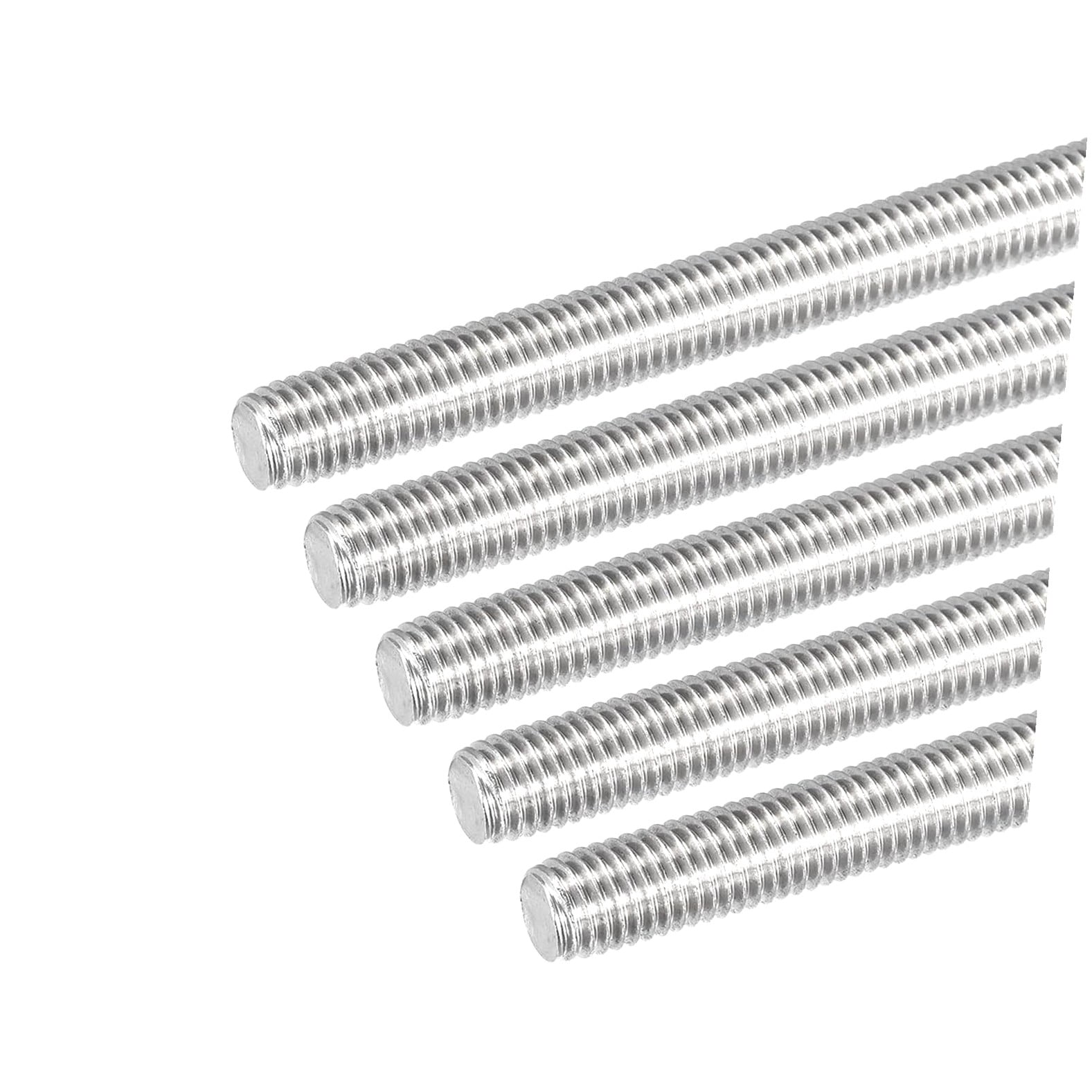 Hyjoy 5 Pack M10x200mm Fully Threaded Rod Right Hand Threads Rod Clamps ...