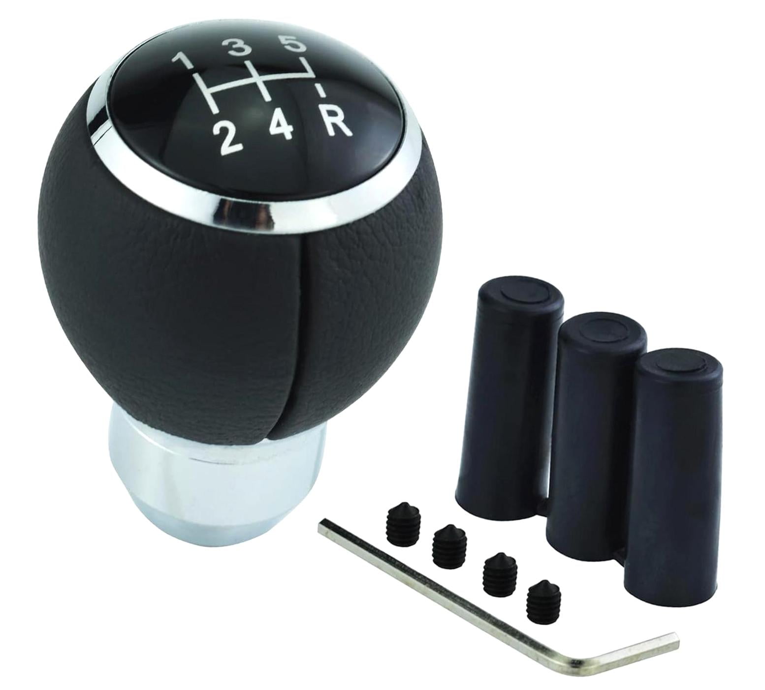 Hyjoy 5 Speed Gear Shifter Knob PU Leather Shift Stick Lever for Most ...
