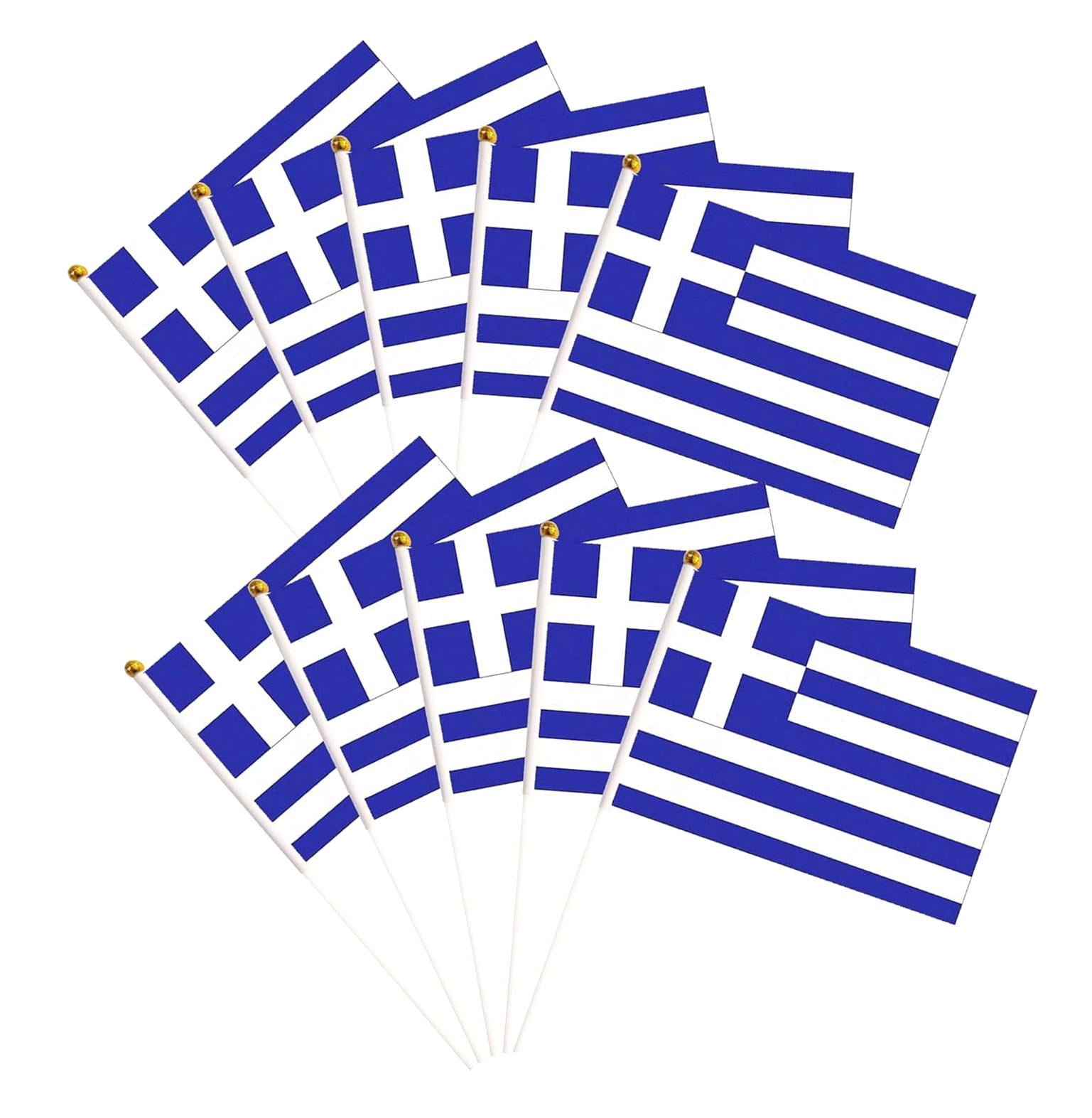 Hyjoy 50-Pack Greek Miniature Flags, Suitable for Events and ...