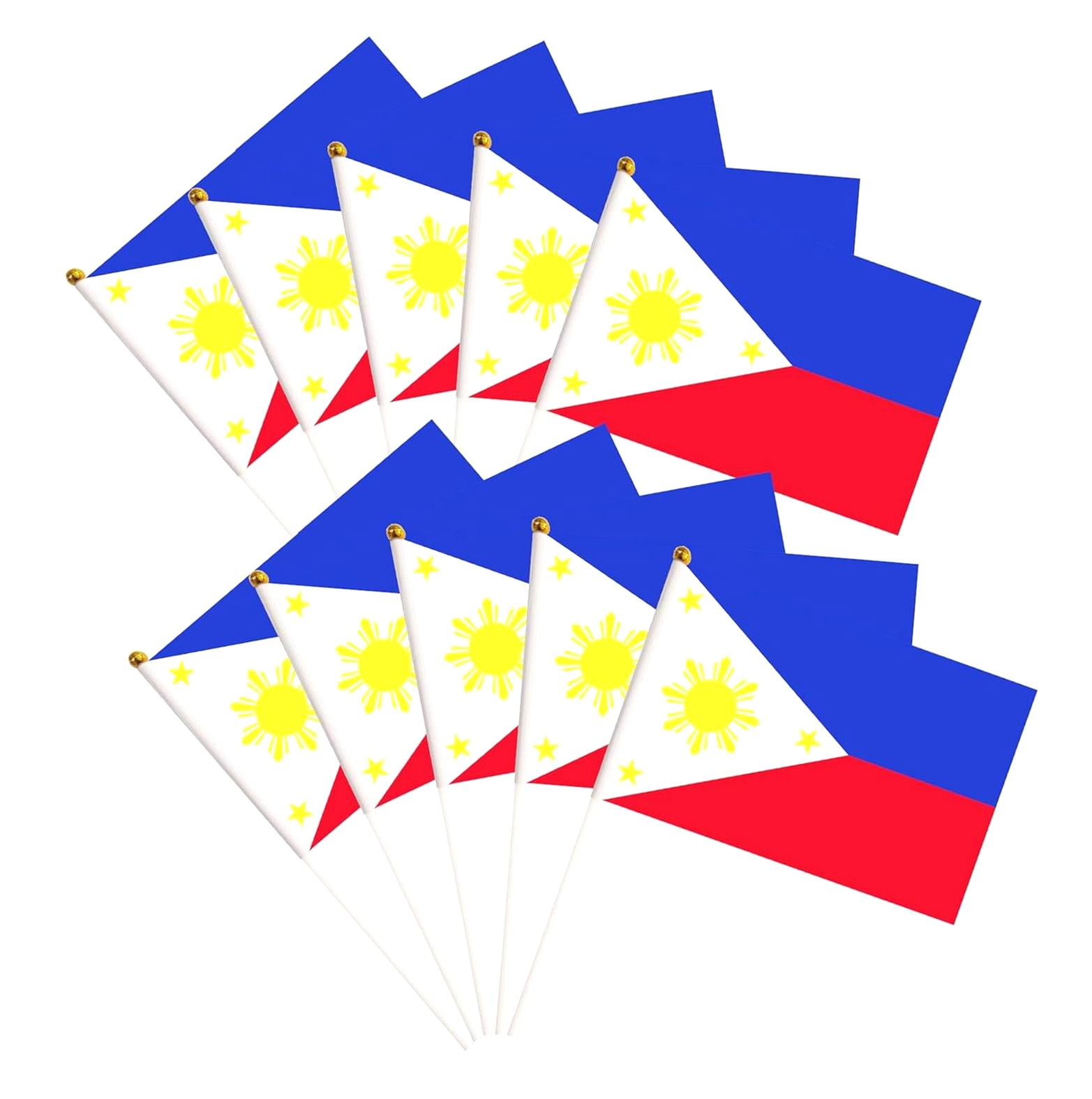 Hyjoy 50 Pack Philippines Filipino Small Mini Hand Held Philippines ...