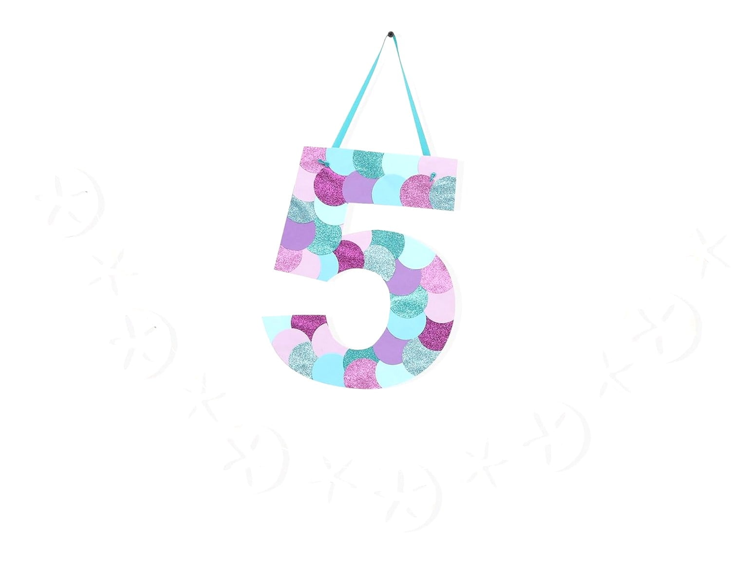 Hyjoy 5th Birthday Decorations Number 5 Sign, Starfish Banner Photo ...