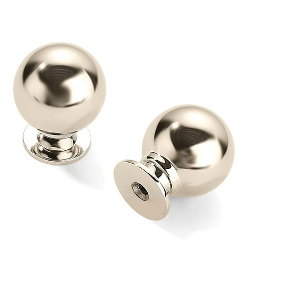 Hyjoy 6 Pack 1 Inch Polished Nickel Cabinet Knobs Kitchen Cabinet ...
