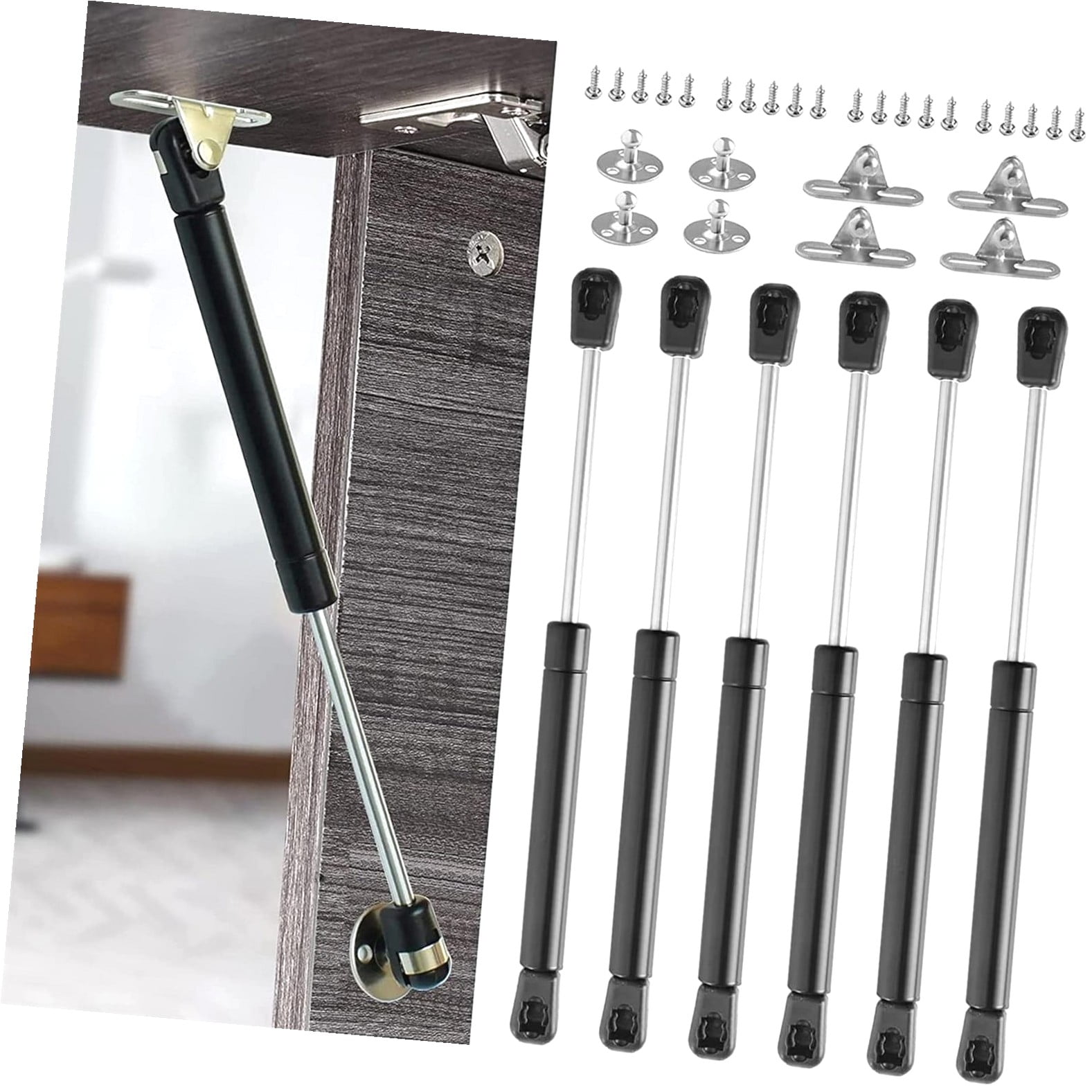 Hyjoy 6 Pack 100N/22.5lb Strut Supports, 10.4in Shock Lift Supports ...