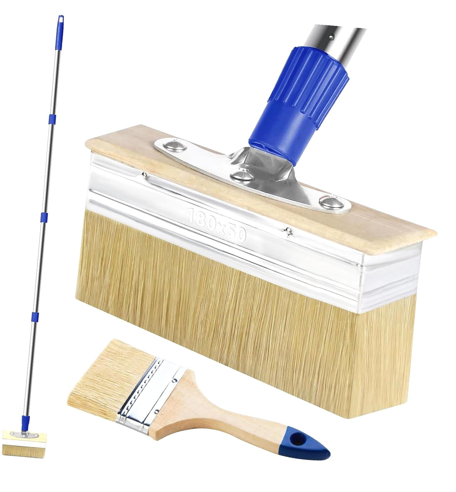 Hyjoy 7" Deck Stain Applicator featuring 60" Extended Handle, 3" Paint ...