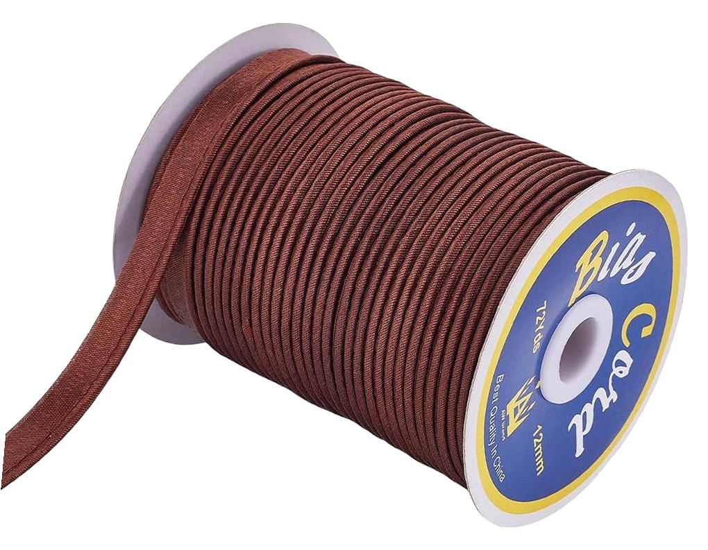 Hyjoy 72 Yards Brown Piping Bias Tape Piping with Welting Cord Bias ...