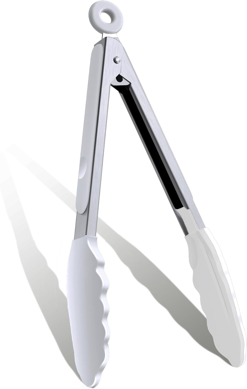 Hyjoy 9 Inch Kitchen Tongs, Cooking Tongs with Tips and Steel Handle ...