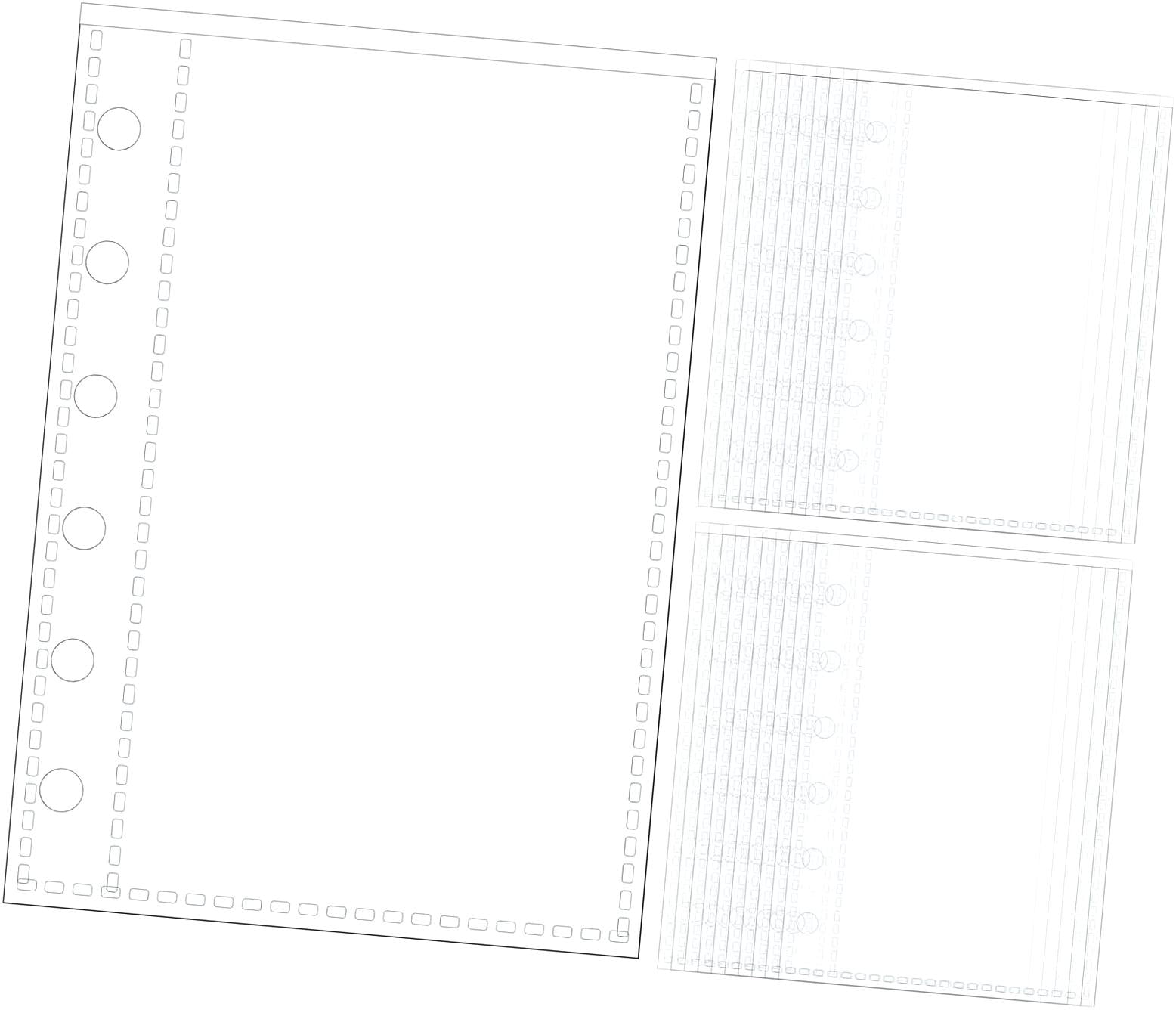 Hyjoy A7 Sheet Protectors for 6- Binders, 20 Clear Plastic Page ...