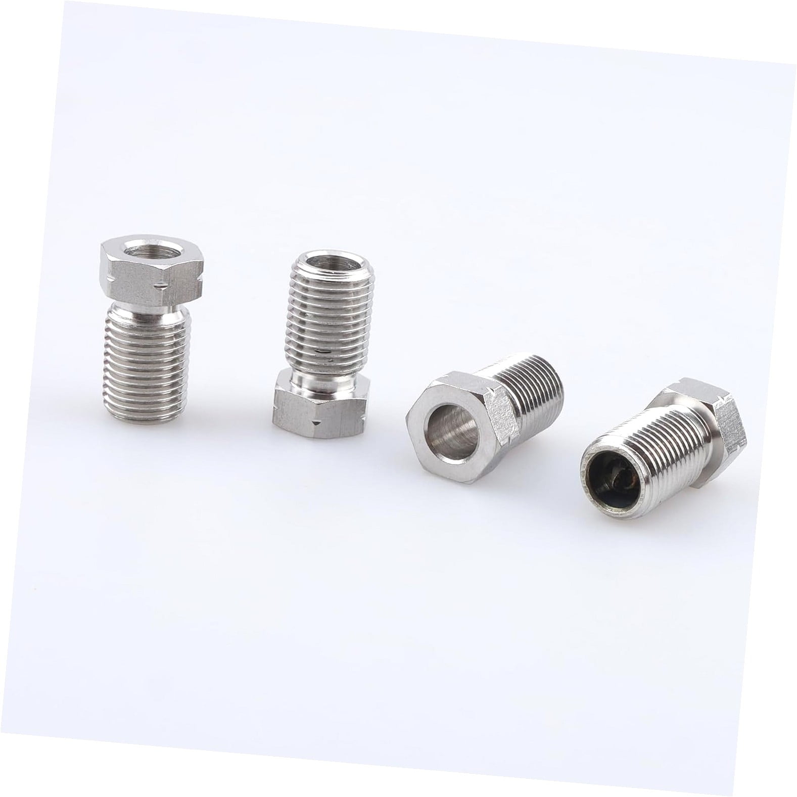 Hyjoy AC M10 1.0 Inverted Tube Nuts for 1/4" Brake Line Tube, Steel ...