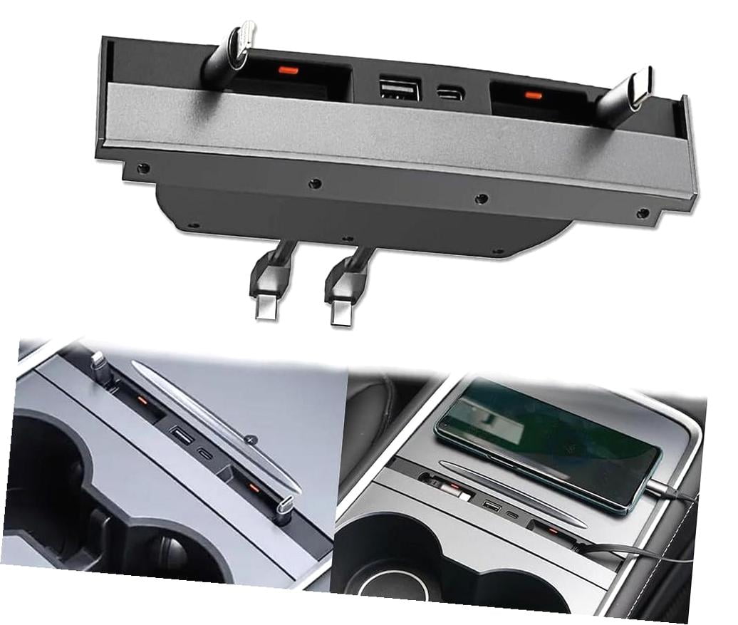 Hyjoy AULEES USB Hub for Model 3/Y- Fast Charging Multi- Docking ...