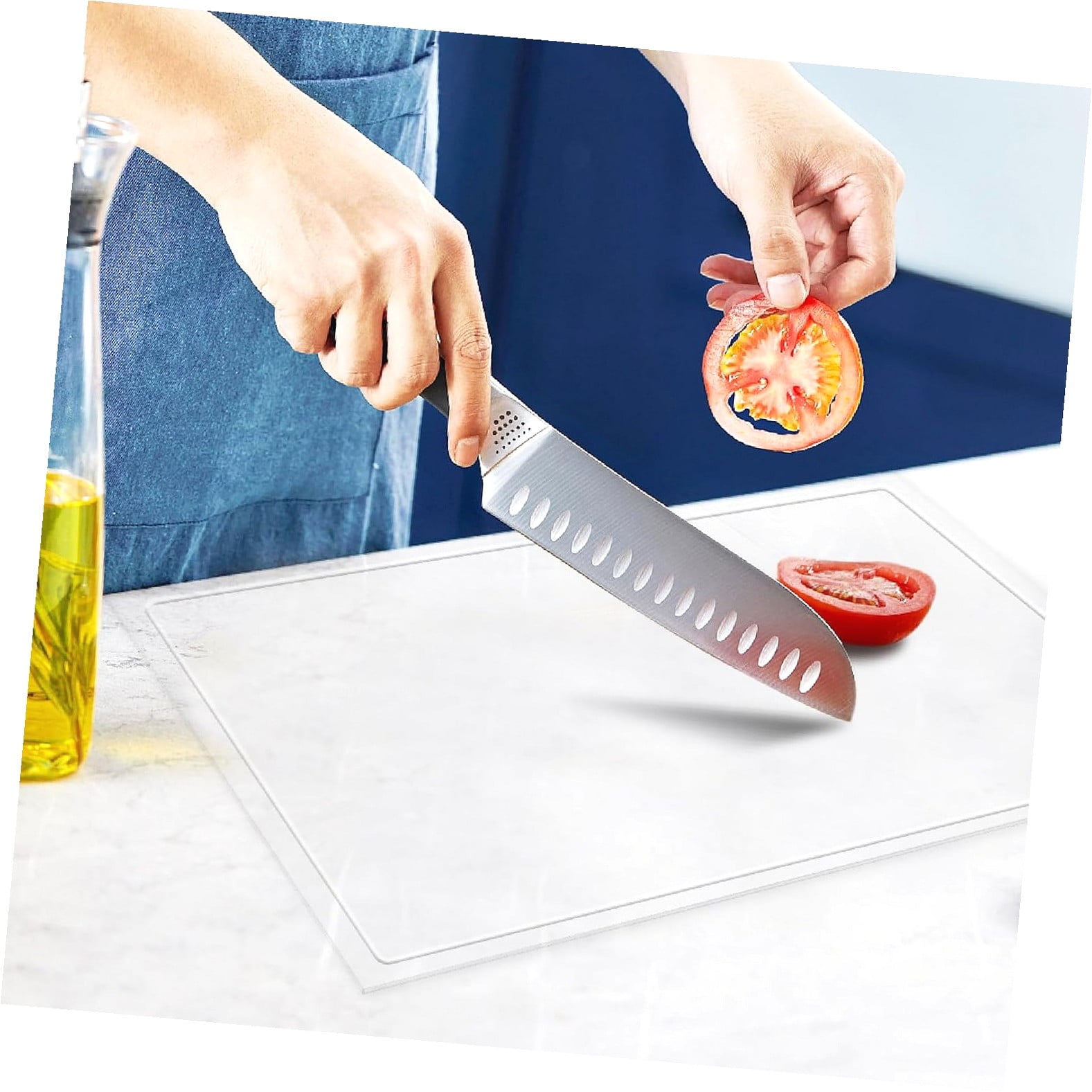 Hyjoy Acrylic with Lip, Clear Boards for Countertop Protector, Dough ...
