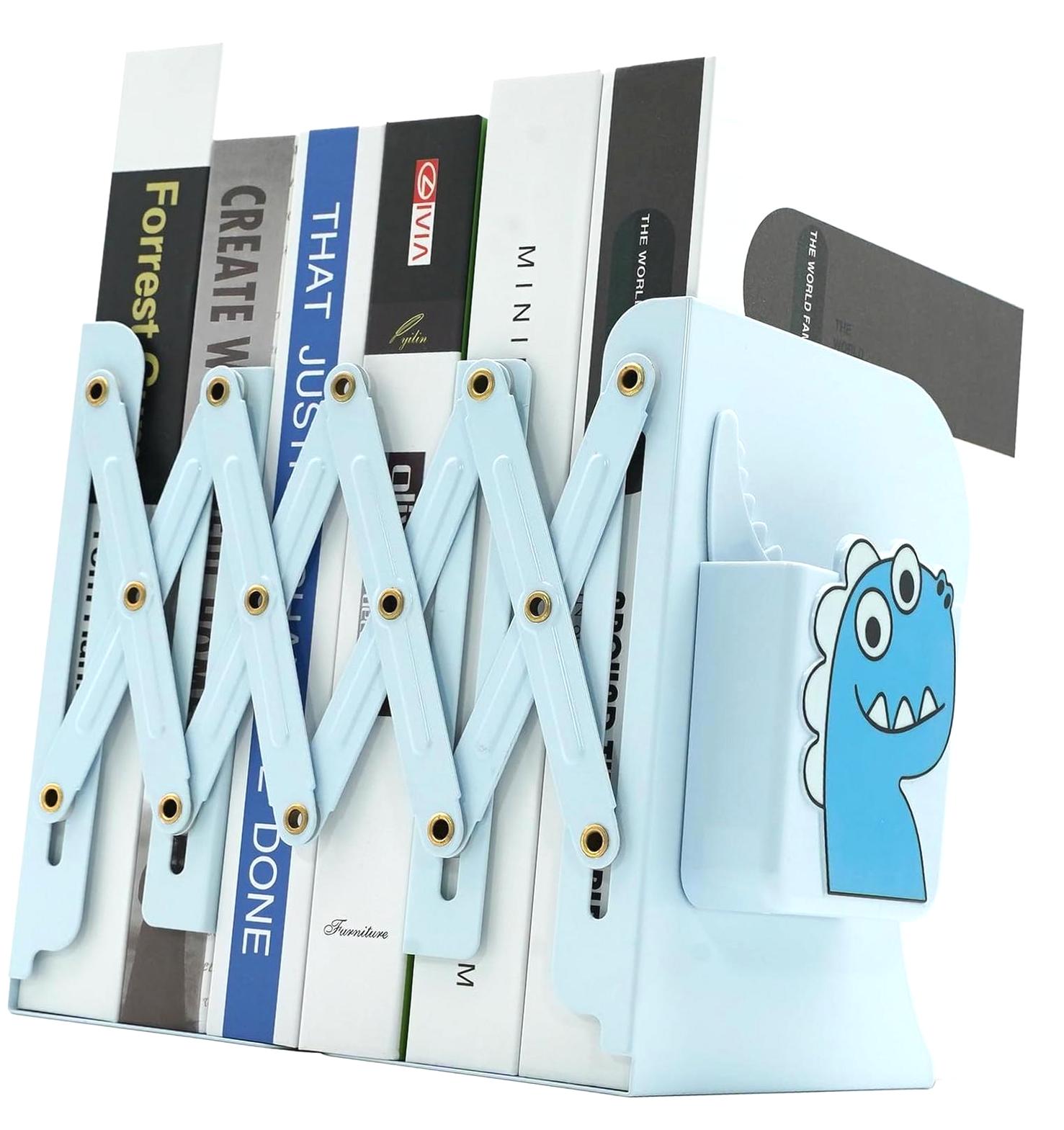 Hyjoy Adjustable Book Holder for Heavy Books, Adorable Metal Bookends ...