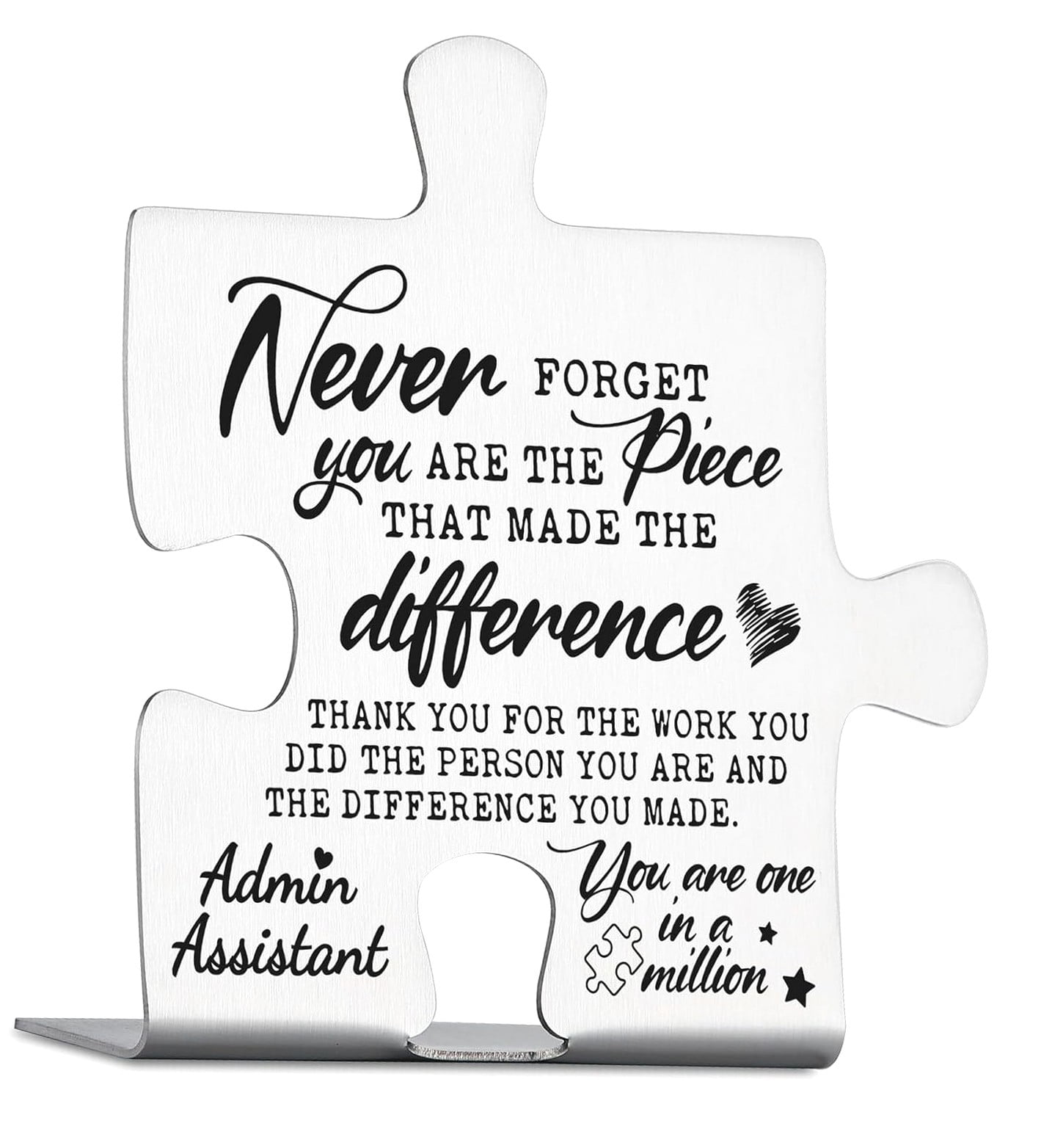 Hyjoy Administrative Assistant Appreciation Sign, Thank You for Admin ...