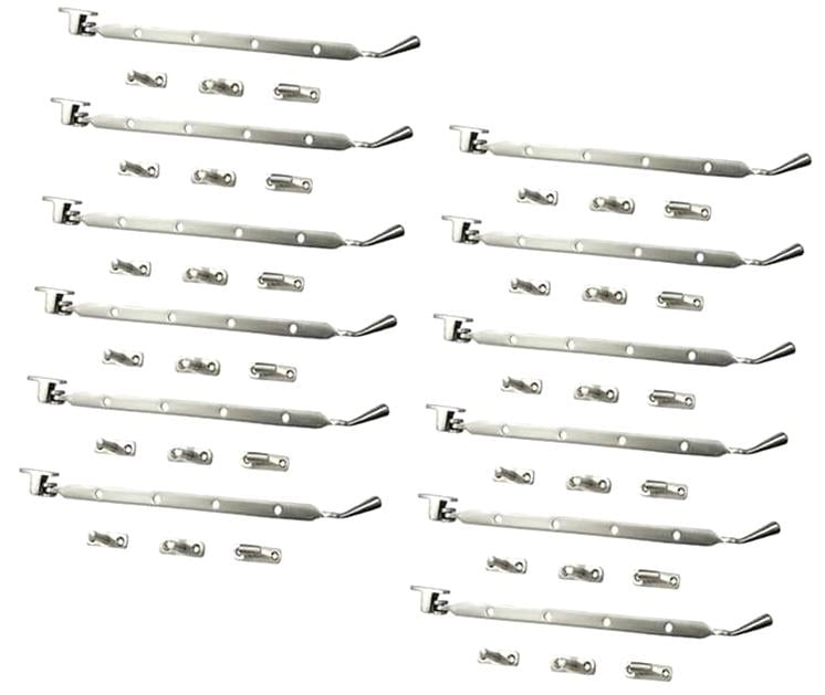 Hyjoy Adonai 13" Jerahmeel Iron Window Lock Casement Stay, Installation, Window (Includes 4 ...