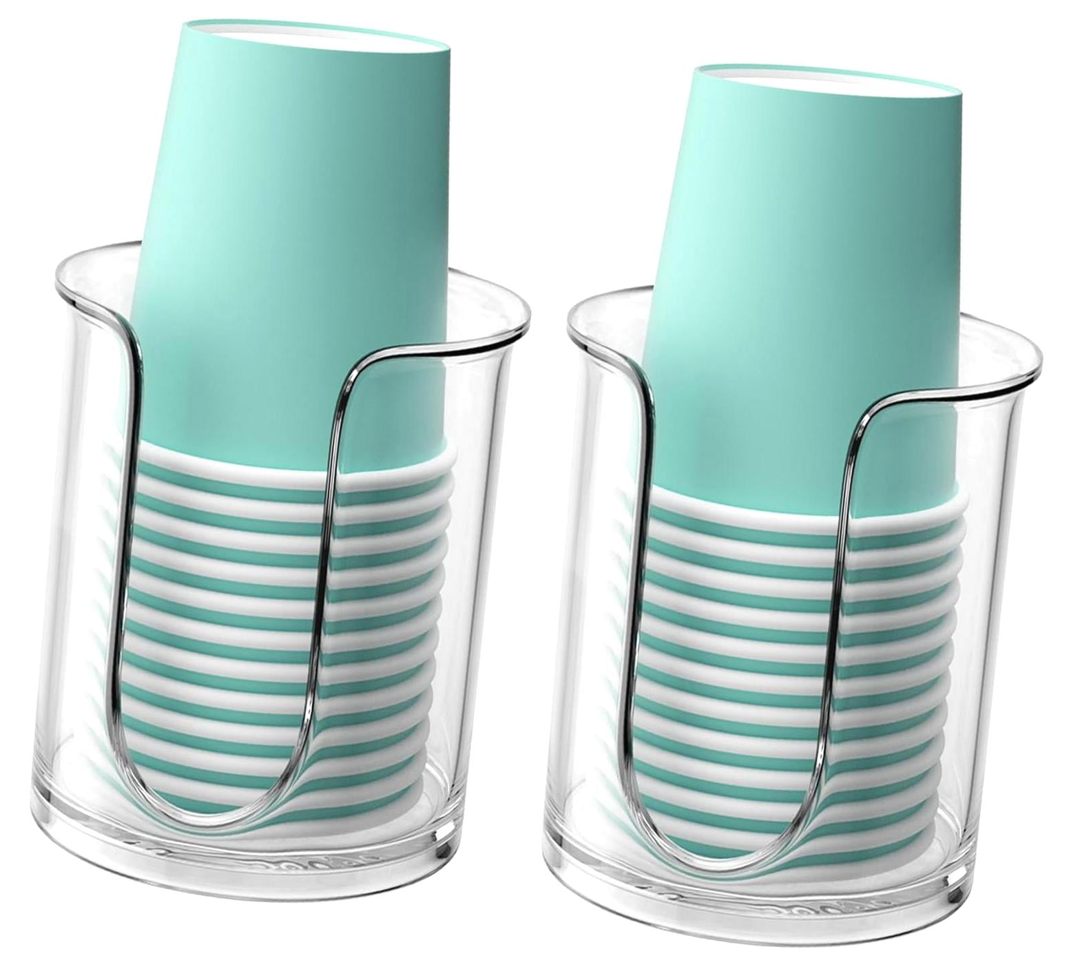 Hyjoy Bathroom Cup Dispenser 5 oz Countertop, 2 Pack Mouthwash Cup ...